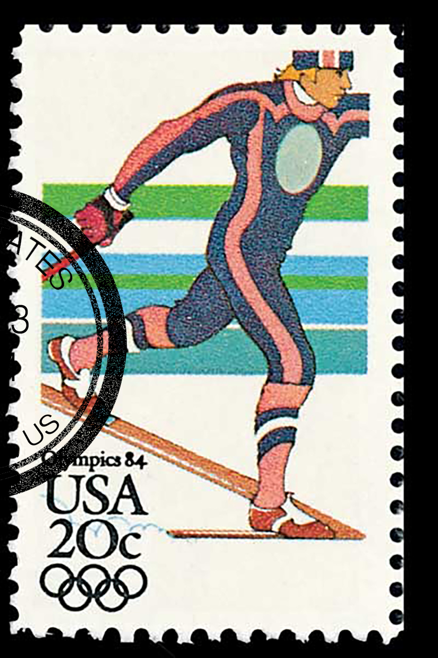 2069 - 1984 20c 14th Winter Olympic Games: Nordic Skiing - Mystic Stamp ...