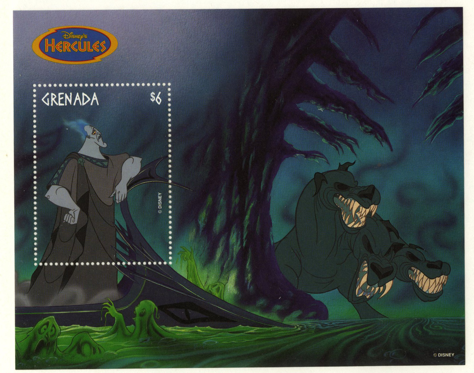 MDS327H - 1998 Disney's Hercules, Mint Souvenir Sheet, Grenada - Mystic ...