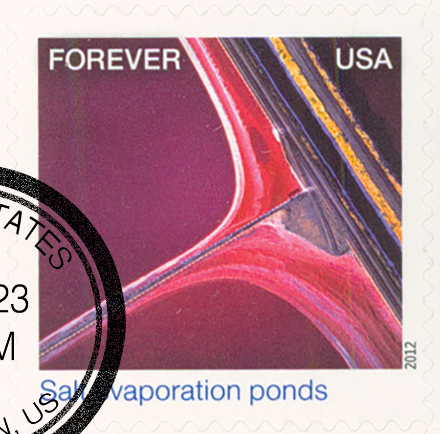 4710f - 2012 First-Class Forever Stamp - Earthscapes: Salt Evaporation ...