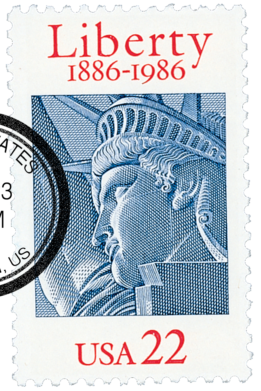 2224 - 1986 22c Statue of Liberty - Mystic Stamp Company