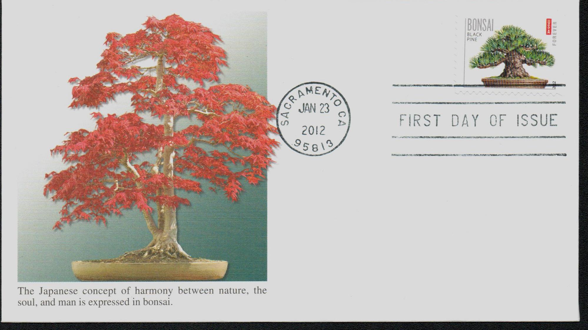4619 - 2012 First-Class Forever Stamp - Bonsai Trees: Black Pine ...
