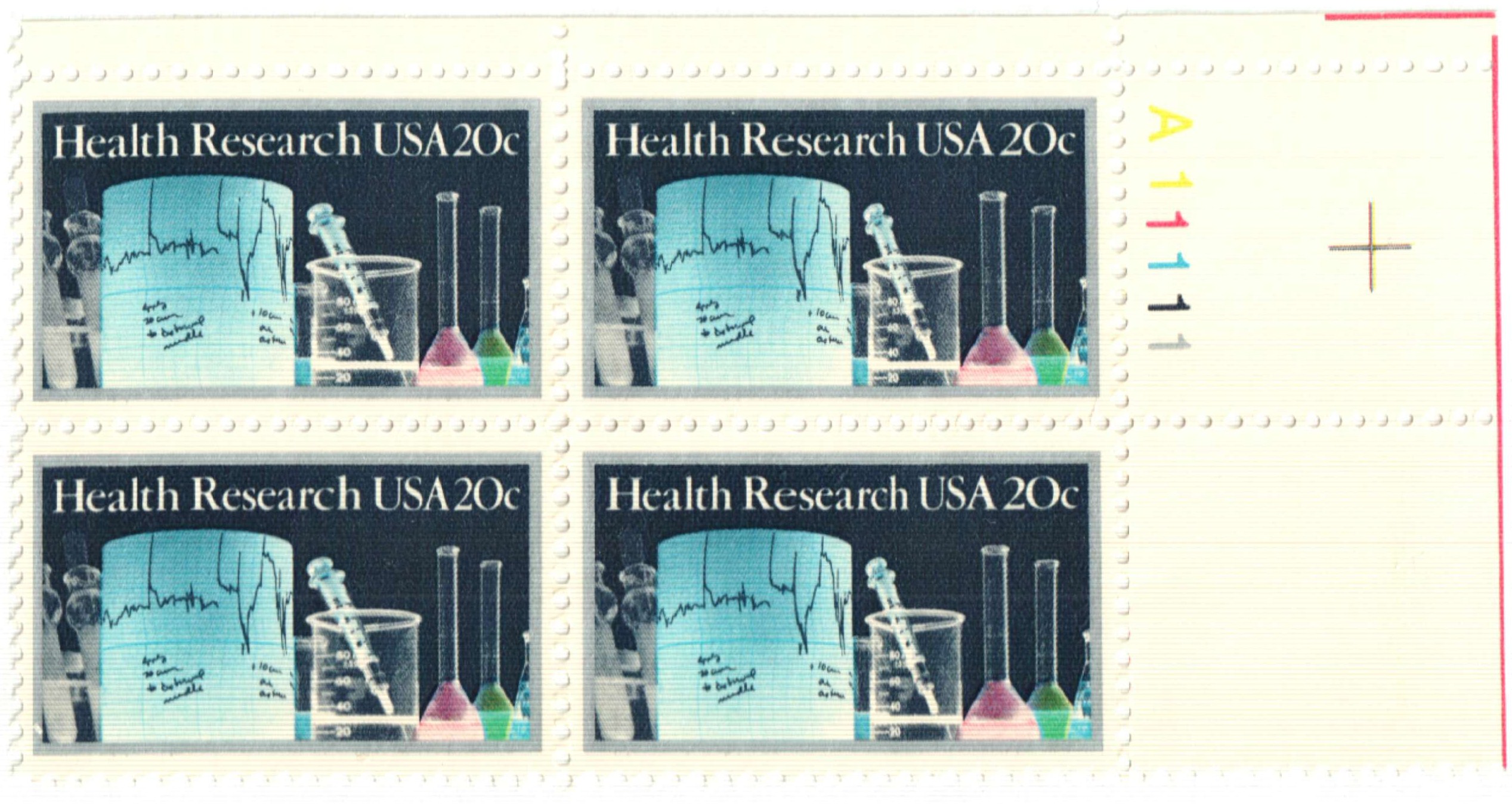 2087 - 1984 20c Health Research - Mystic Stamp Company