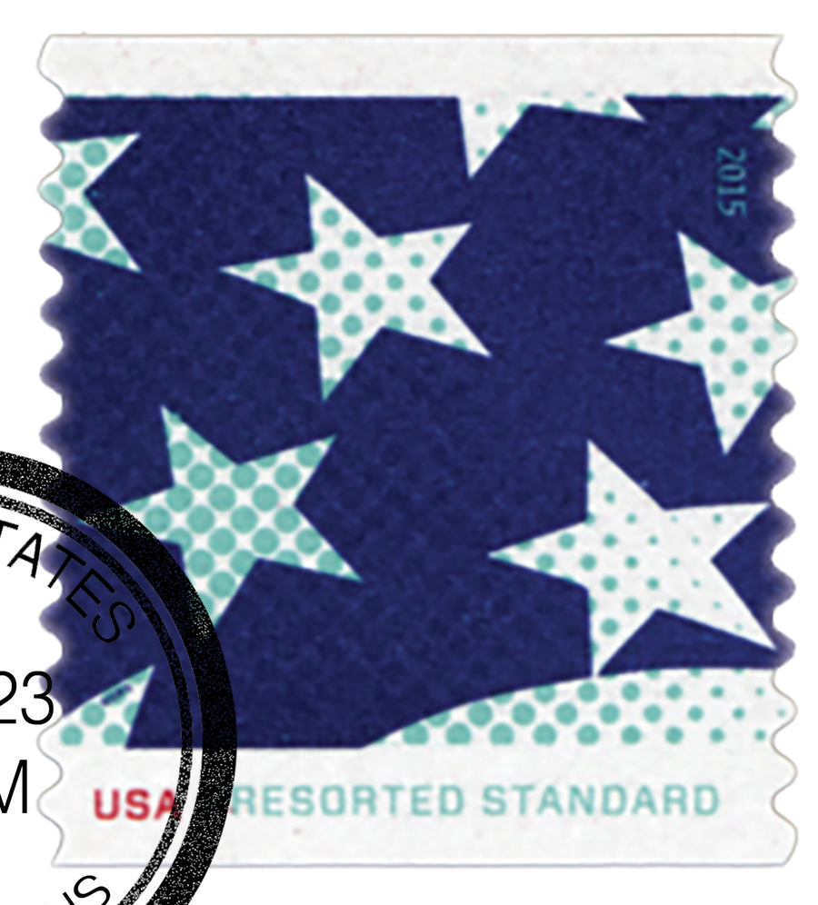 4962 - 2015 10c Stars and Stripes: Stars - Mystic Stamp Company