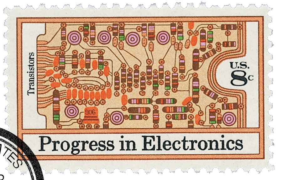 1501 - 1973 8c Progress in Electronics: Transistors and Printed Circuit ...