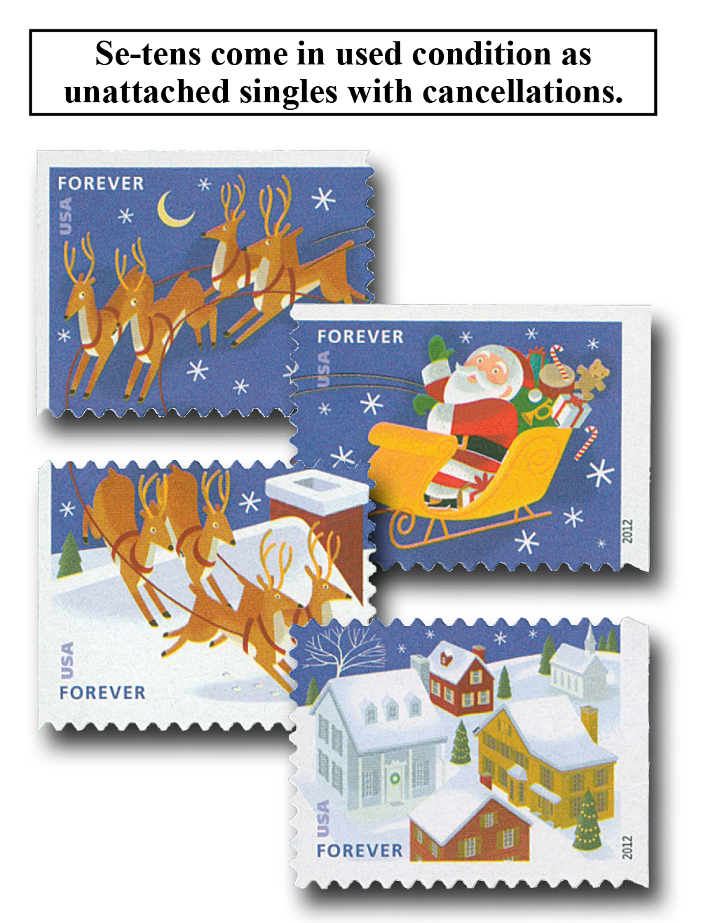 4712-15 - 2012 First-Class Forever Stamp - Contemporary Christmas ...