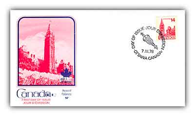 6A715 - 1978 14c Parliament Building/Red - Mystic Stamp Company