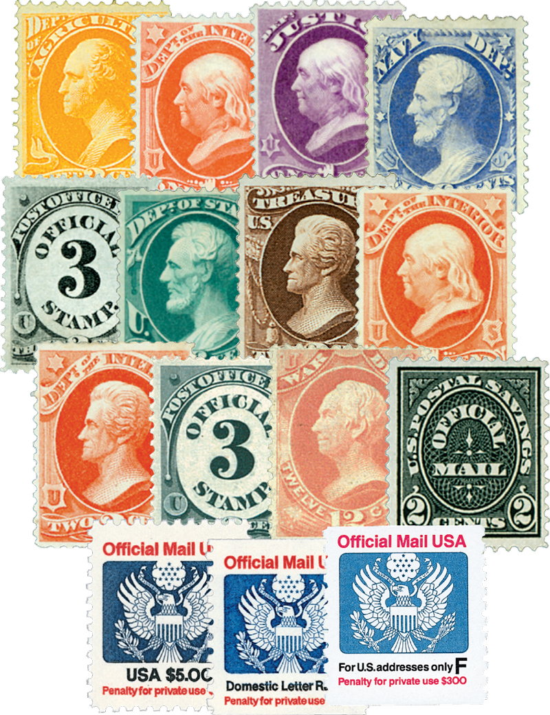 O3//144 - 1873-1991 3c-29c Official Mail Stamp Officials (15) - Mystic ...