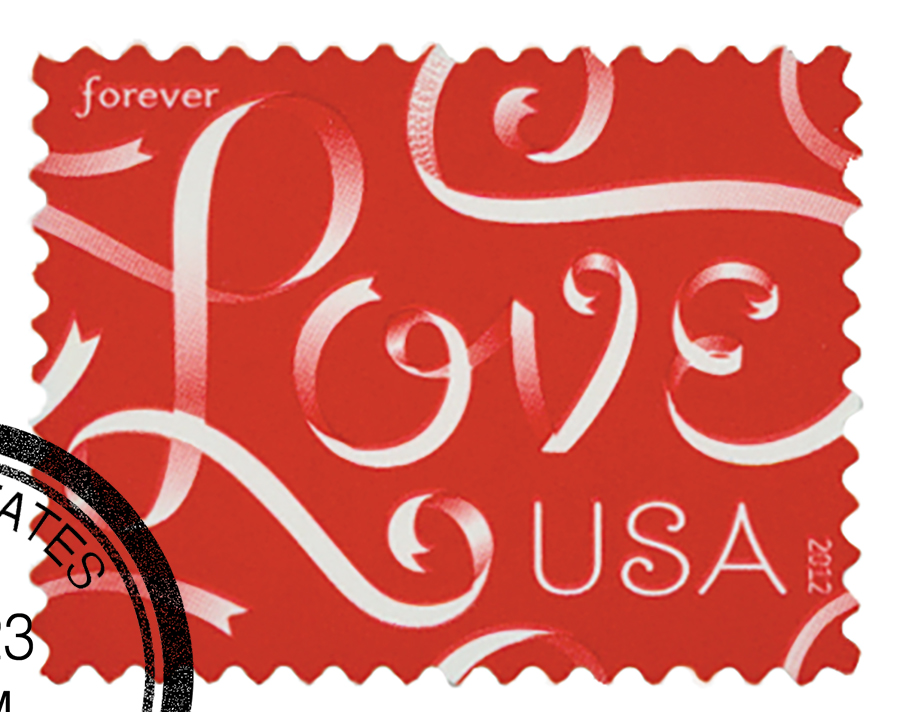 4626 - 2012 First-Class Forever Stamp - Love Series: Love Ribbons ...