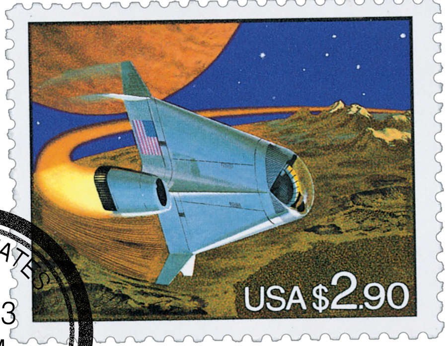 2543 - 1993 $2.90 Space Shuttle, Priority Mail - Mystic Stamp Company