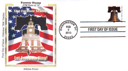 4437 - 2010 First-Class Forever Stamp - Liberty Bell - Mystic Stamp Company