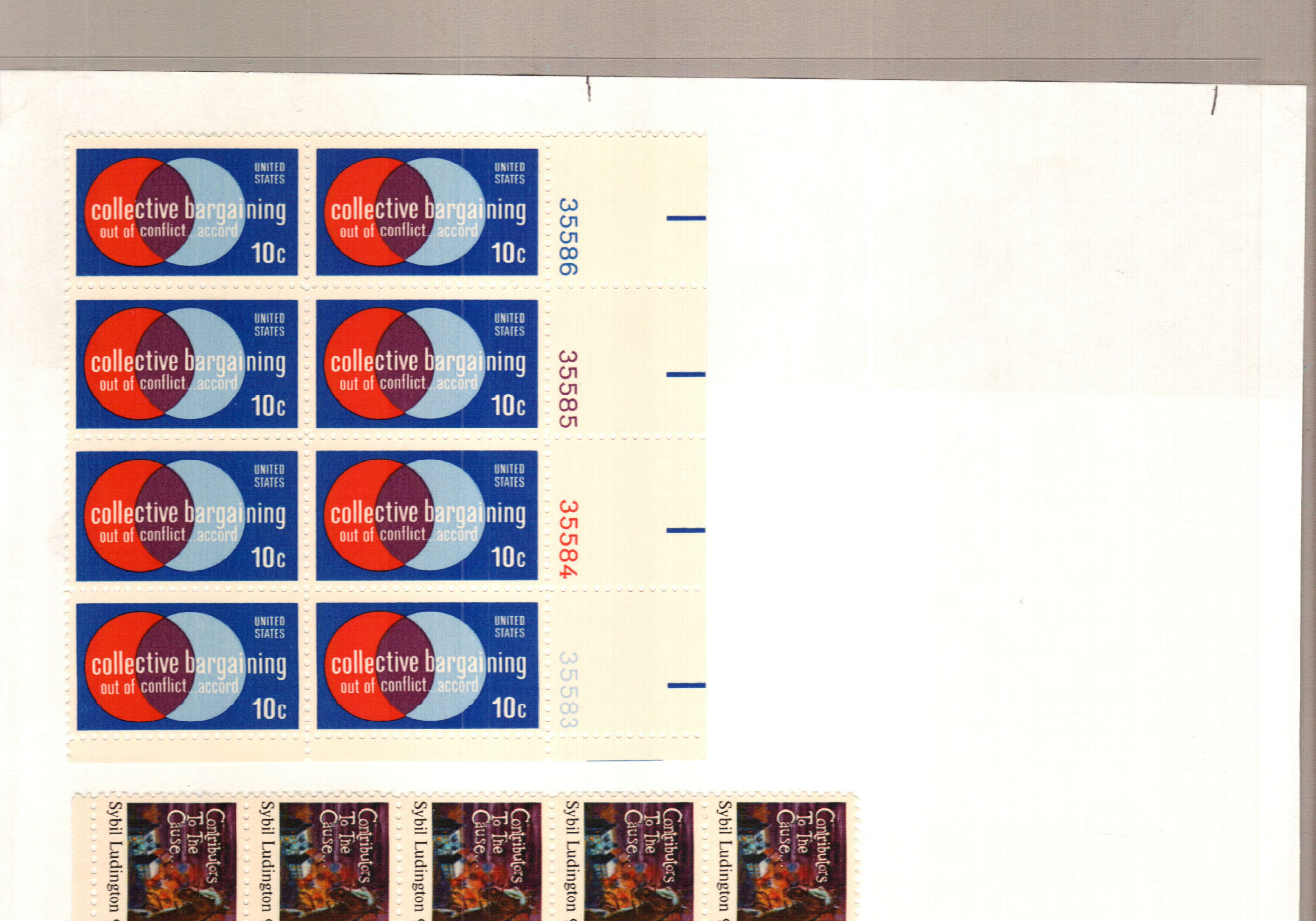 1558 - 1975 10c Collective Bargaining - Mystic Stamp Company