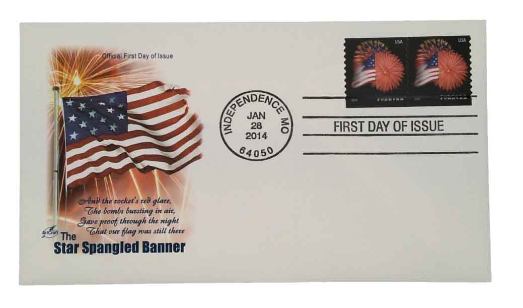 4854 - 2014 First-Class Forever Stamp - The Star Spangled Banner ...