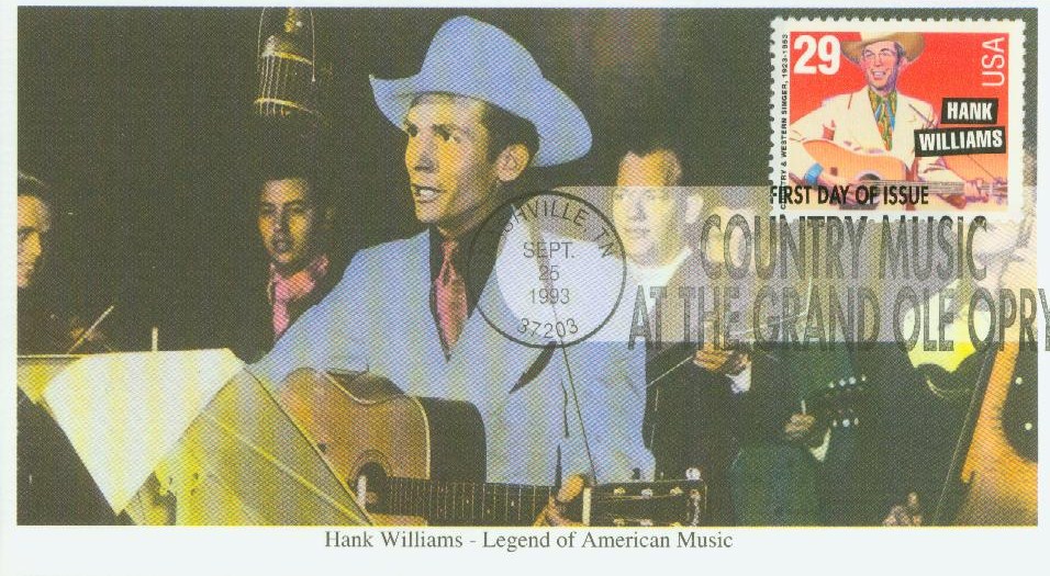 2771 - 1993 29c Country Music Legends: Hank Williams - Mystic Stamp Company