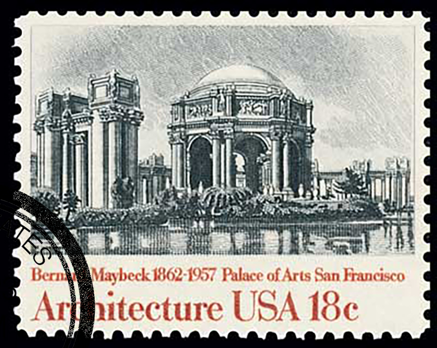 1930 - 1981 18c American Architecture: Palace of Arts - Mystic Stamp ...