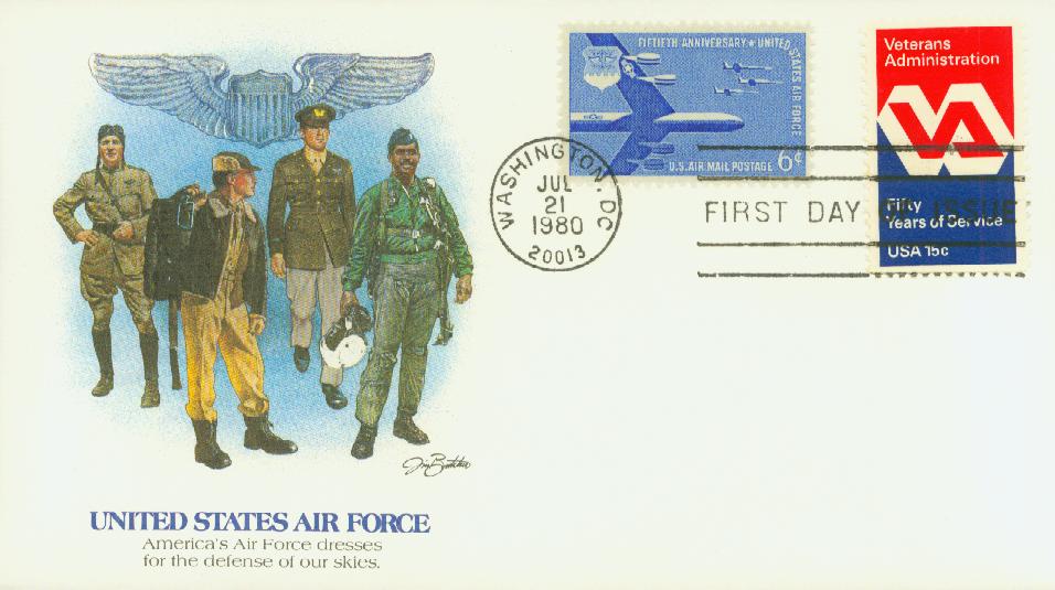 1825 - 1980 15c Veterans Administration - Mystic Stamp Company