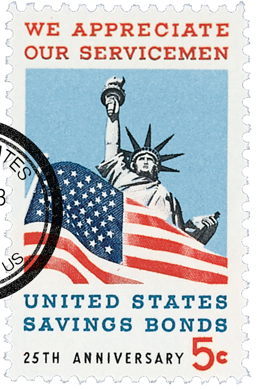 1320 - 1966 5c We Appreciate Our Servicemen, U.S. Savings Bonds ...