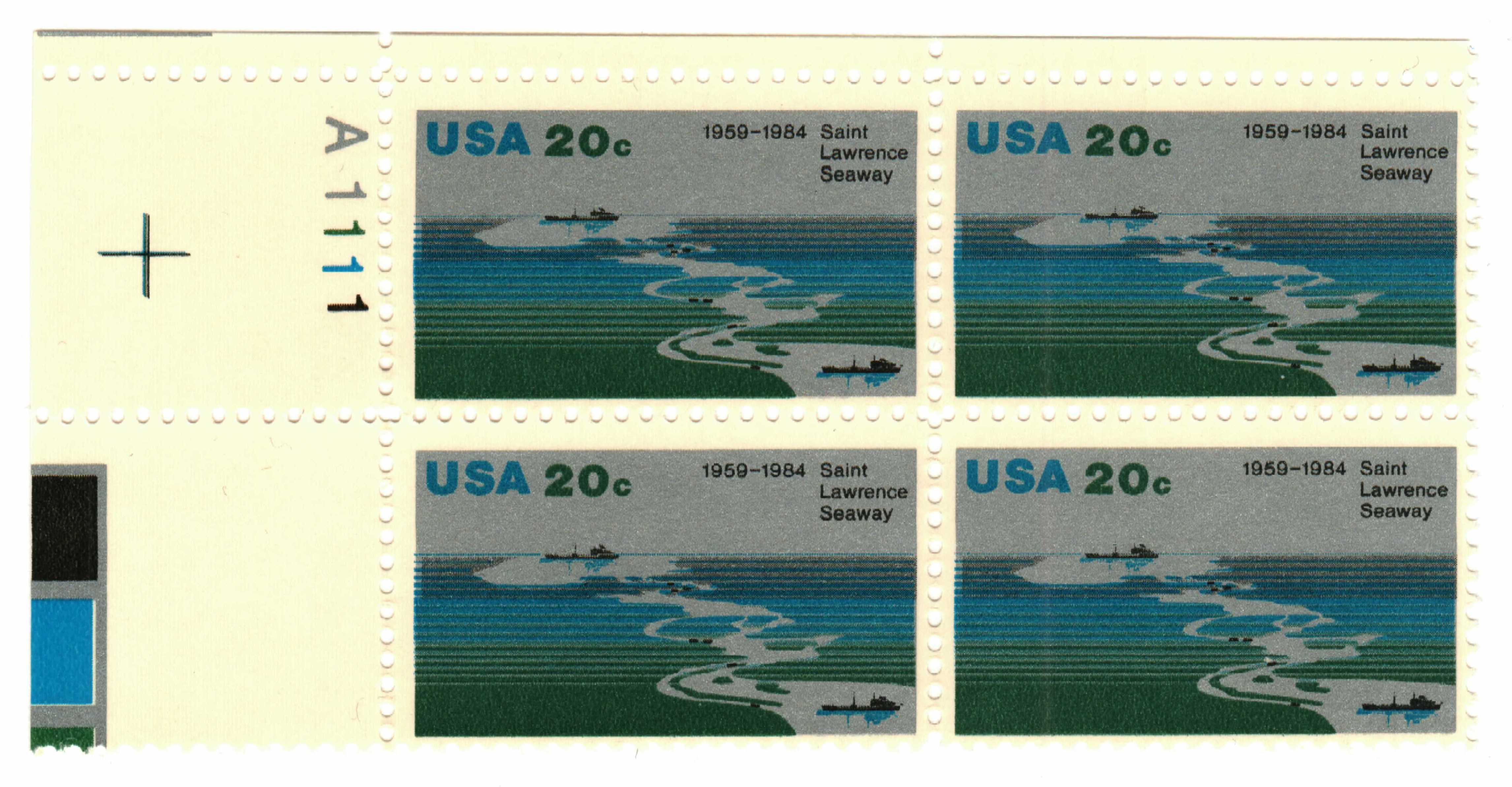 2091 - 1984 20c Saint Lawrence Seaway - Mystic Stamp Company
