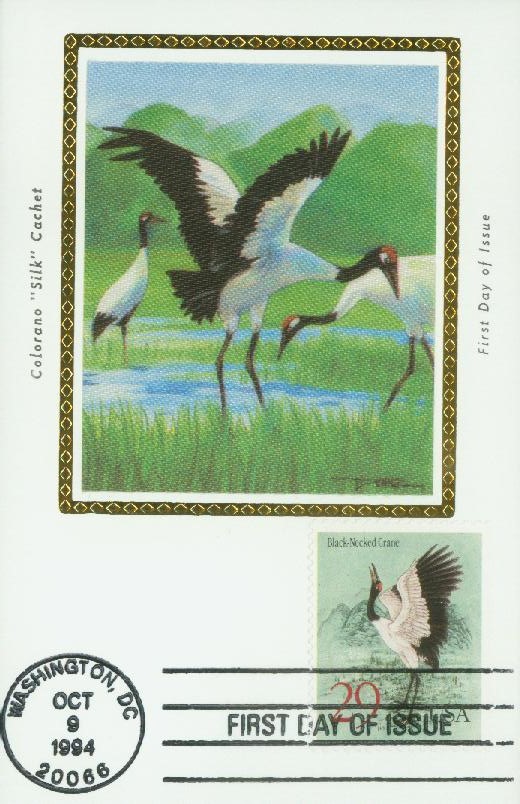 2867 - 1994 29c Black-necked Crane - Mystic Stamp Company