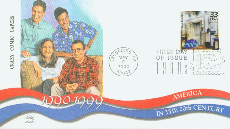 3191c - 2000 33c Celebrate the Century - 1990s: "Seinfeld" - Mystic ...