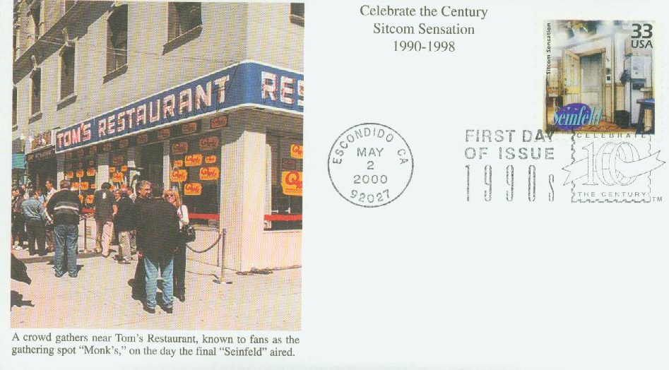3191c - 2000 33c Celebrate the Century - 1990s: "Seinfeld" - Mystic ...