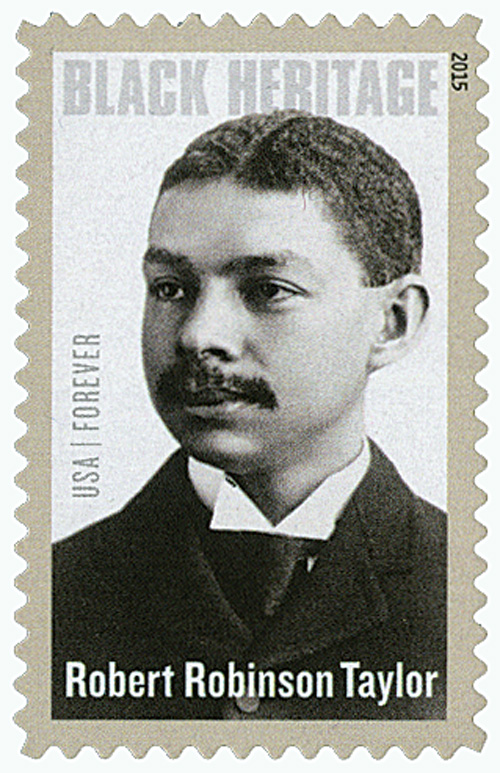 4958 - 2015 First-Class Forever Stamp - Black Heritage: Robert Robinson Taylor - Mystic Stamp ...