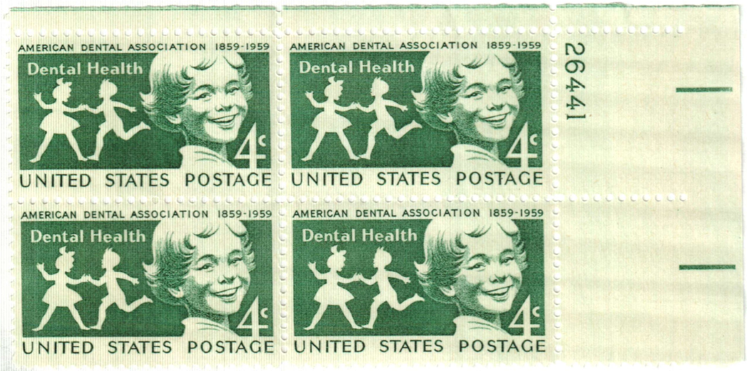 1135 - 1959 4c American Dental Association, Dental Health - Mystic ...