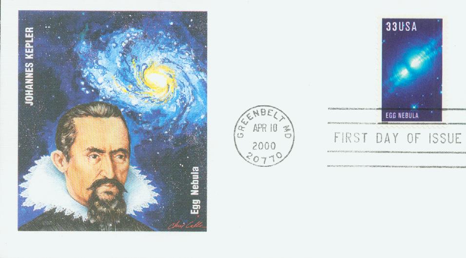 3387 - 2000 33c Edwin Powell Hubble: Egg Nebula - Mystic Stamp Company