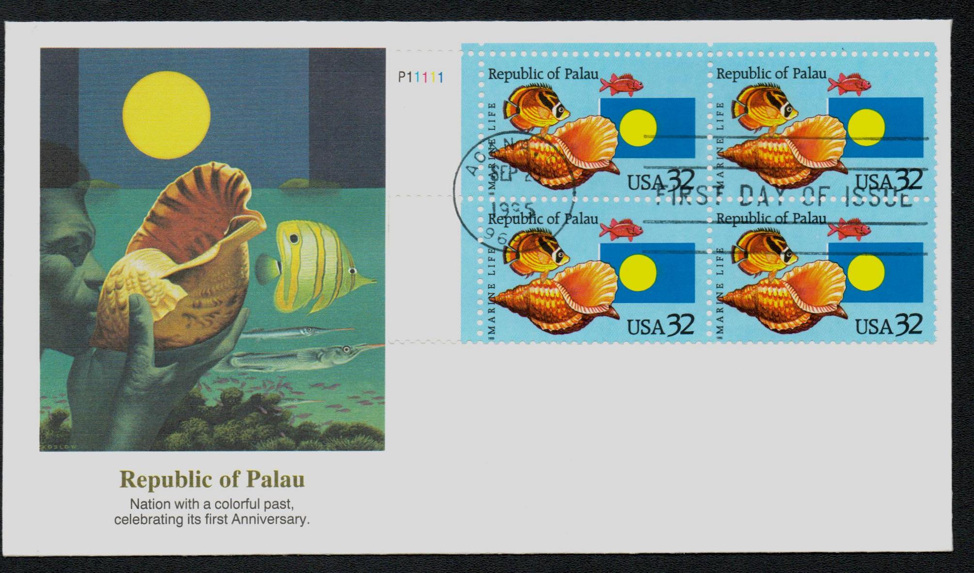 2999 - 1995 32c Republic of Palau - Mystic Stamp Company
