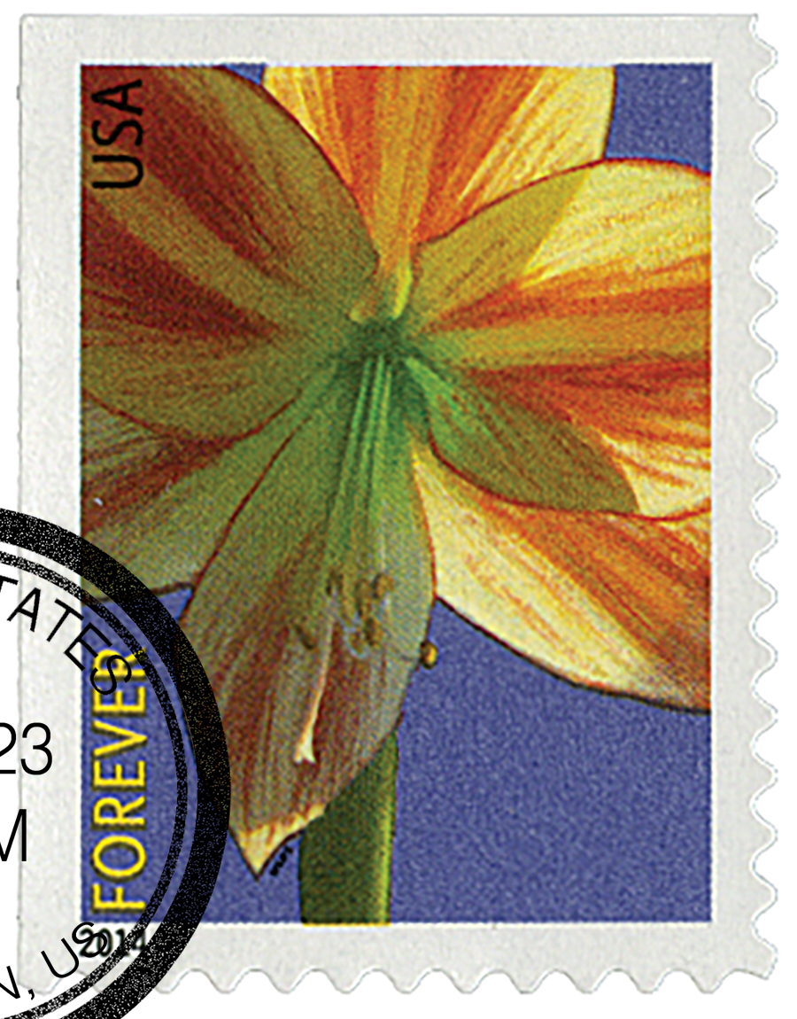 4862 - 2014 First-Class Forever Stamp - Winter Flowers: Amaryllis ...