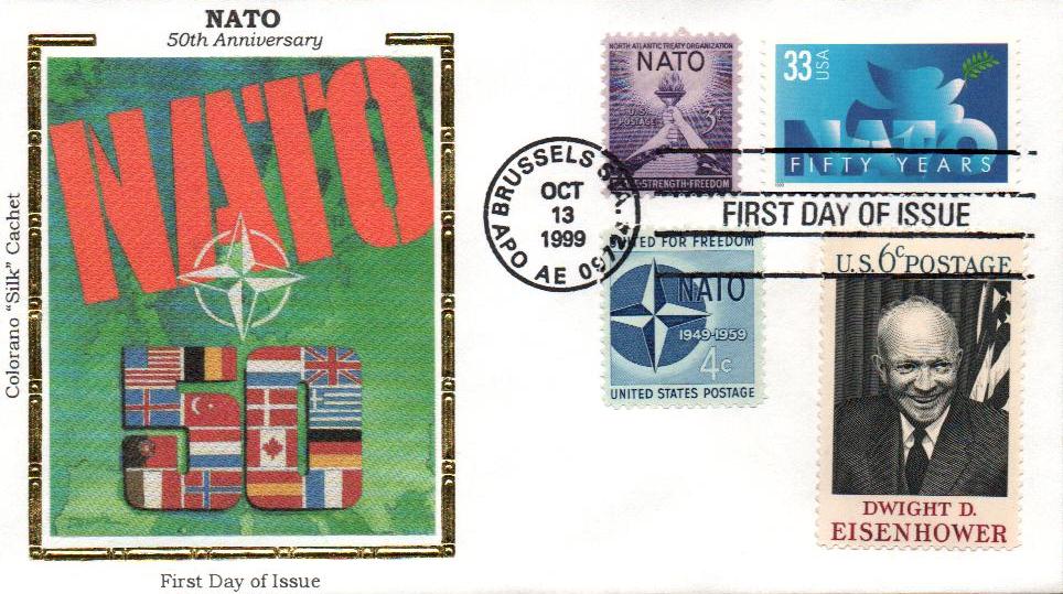 3354 - 1999 33c NATO - Mystic Stamp Company