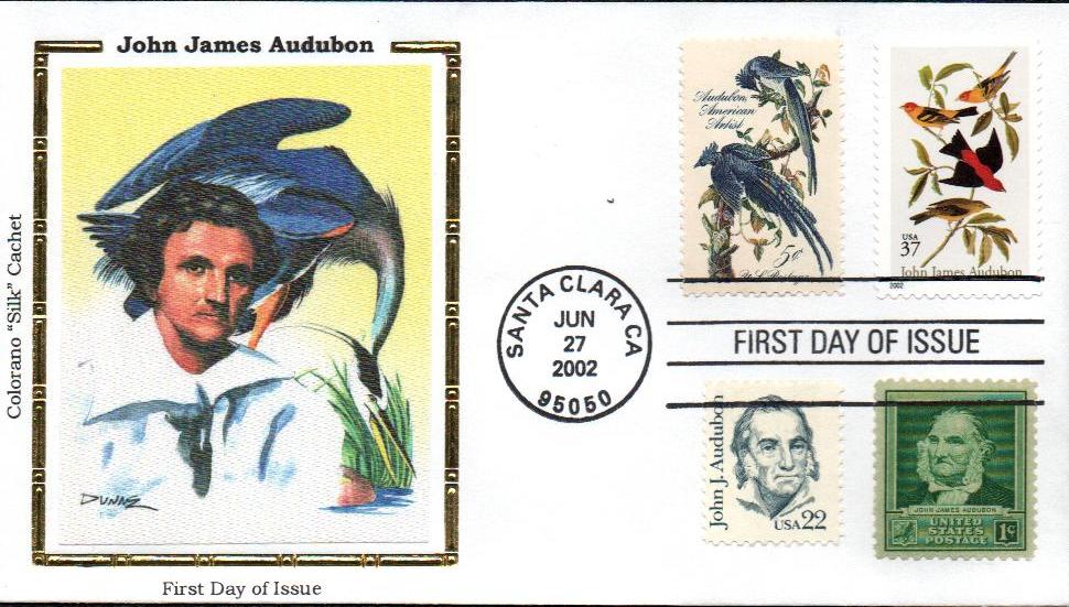 3650 - 2002 37c John James Audubon - Mystic Stamp Company