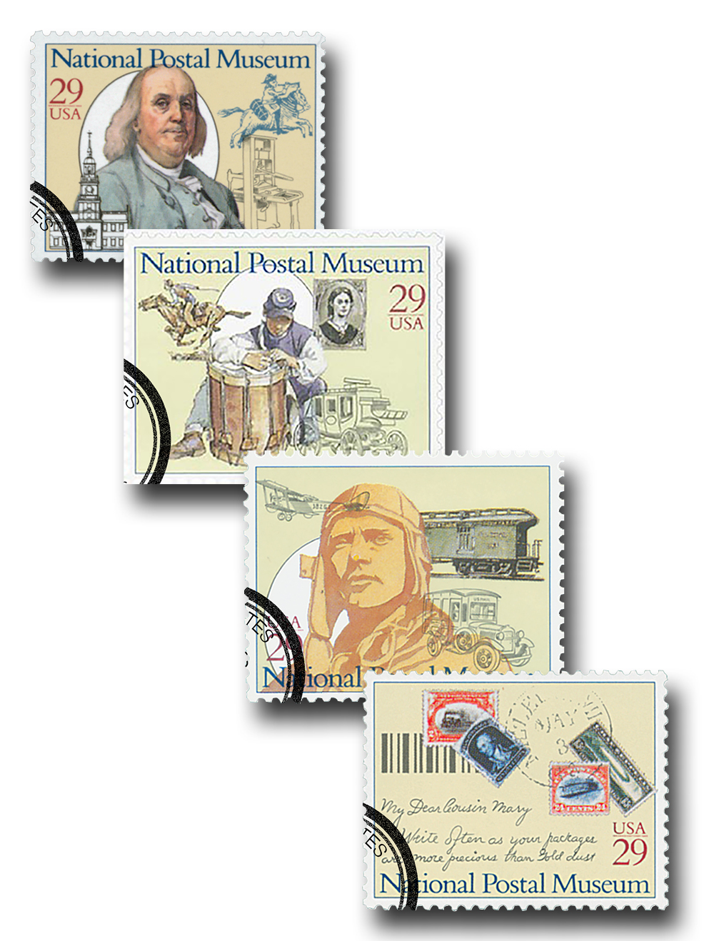 2779-82 - 1993 29c National Postal Museum - Mystic Stamp Company
