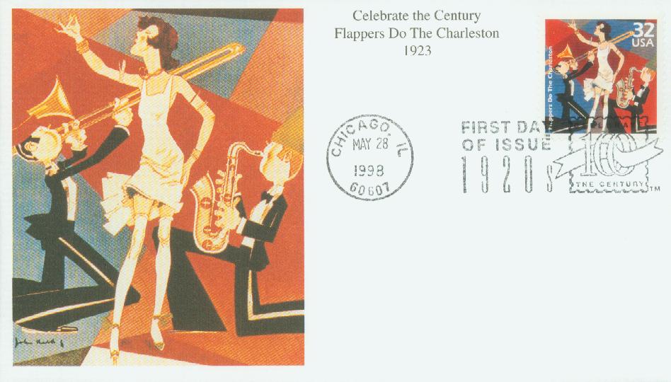 3184h - 1998 32c Celebrate the Century - 1920s: Charleston - Mystic ...
