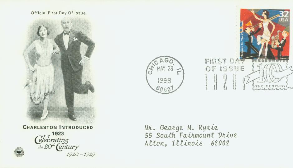 3184h - 1998 32c Celebrate the Century - 1920s: Charleston - Mystic ...