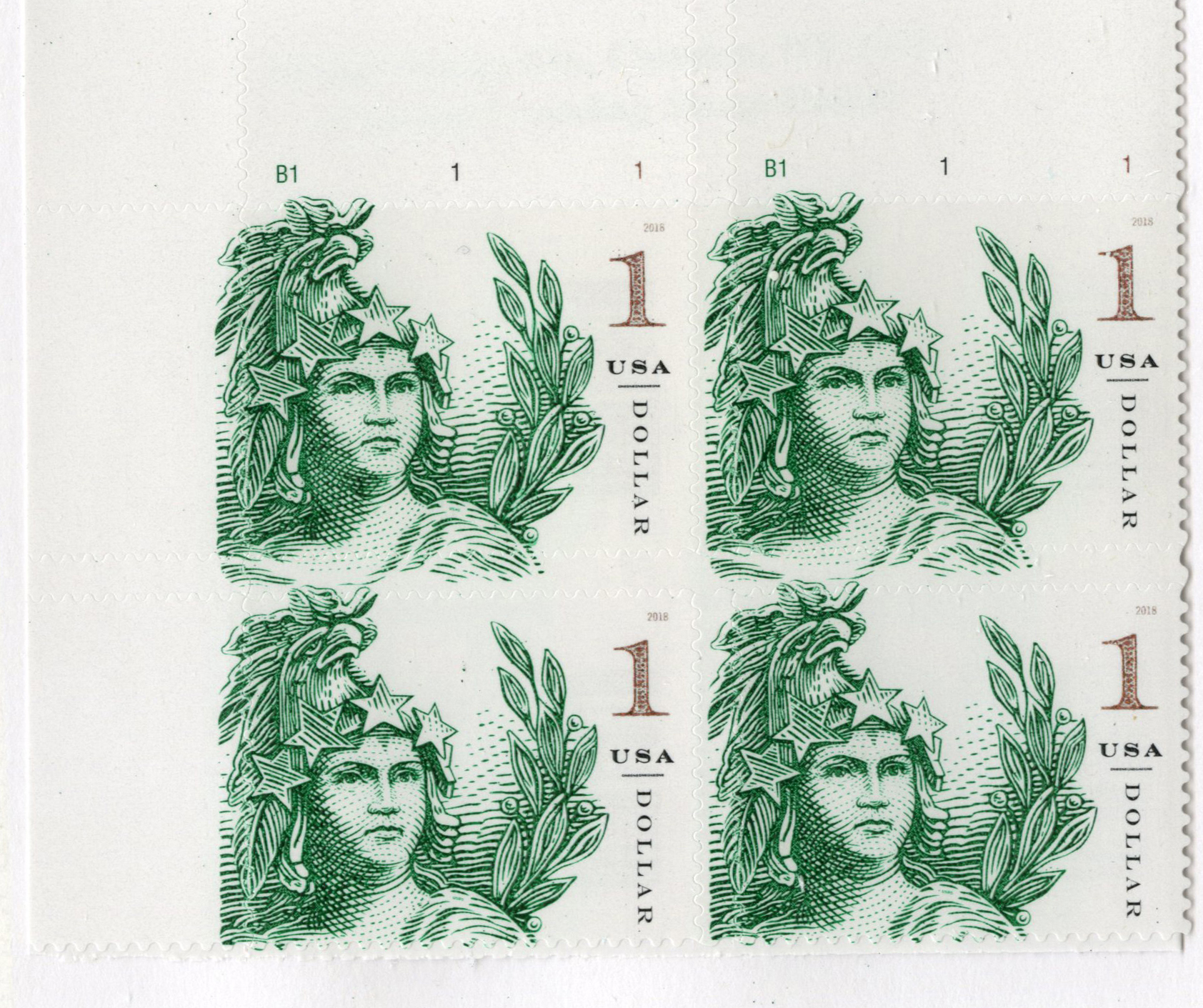 5295 - 2018 $1 Statue of Freedom - Mystic Stamp Company