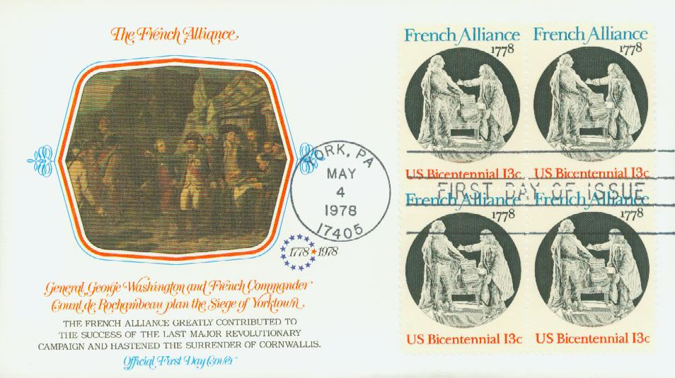 1753 - 1978 13c French Alliance - Mystic Stamp Company