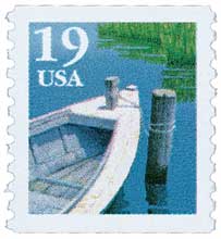2529 - 1991 19c Fishing Boat, coil - Mystic Stamp Company
