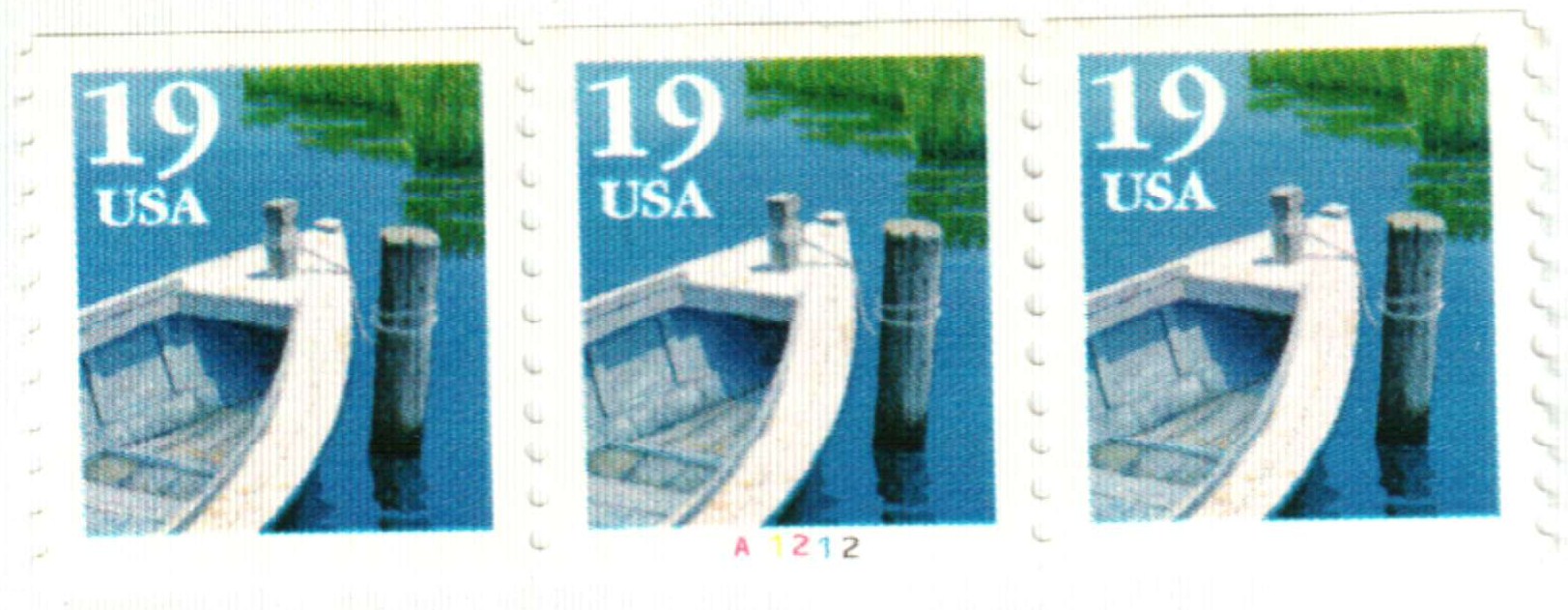 2529 - 1991 19c Fishing Boat, coil - Mystic Stamp Company
