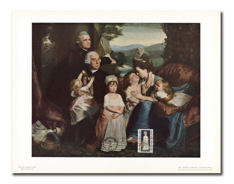 AC726 - The Copley Family, 09/17/1965, #1273 - Mystic Stamp Company