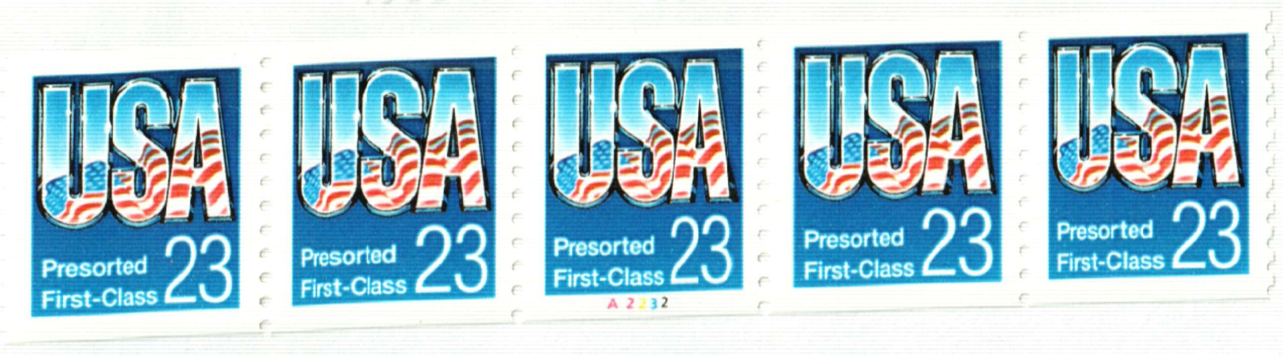 2606 - 1992 23c USA Presort, ABN coil - Mystic Stamp Company