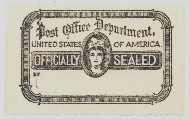 OX39 - 1950 Post Office Seal -imperf at sides, grey black - Mystic ...