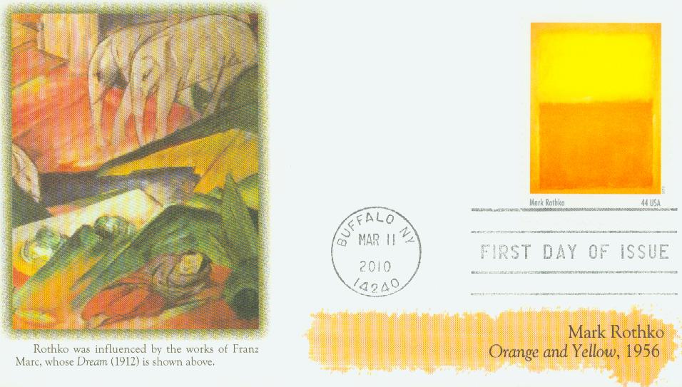 4444c - 2010 44c Abstract Expressionist: Mark Rothko - Mystic Stamp Company