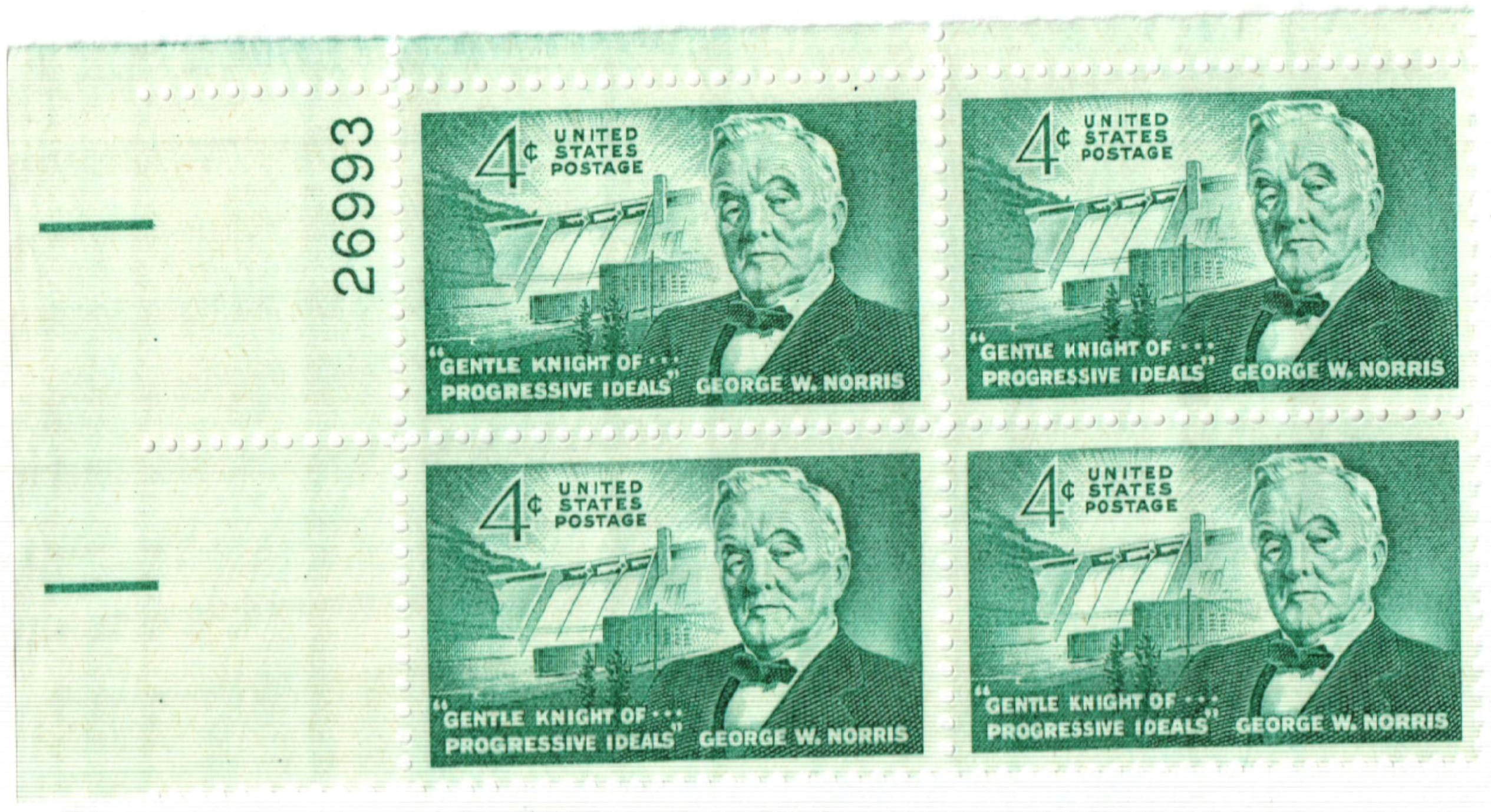 1184 - 1961 4c Senator George W. Norris - Mystic Stamp Company