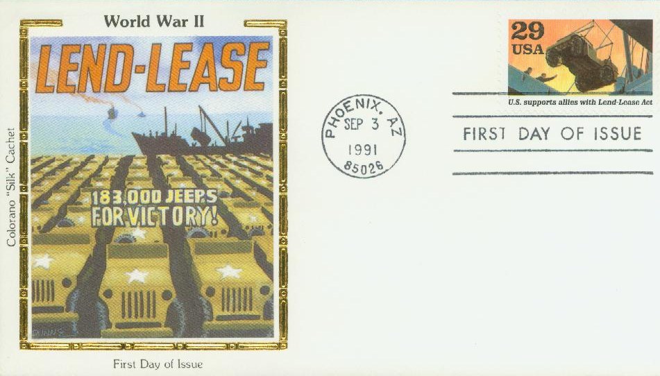2559c - 1991 29c World War II: Lend-Lease Act - Mystic Stamp Company