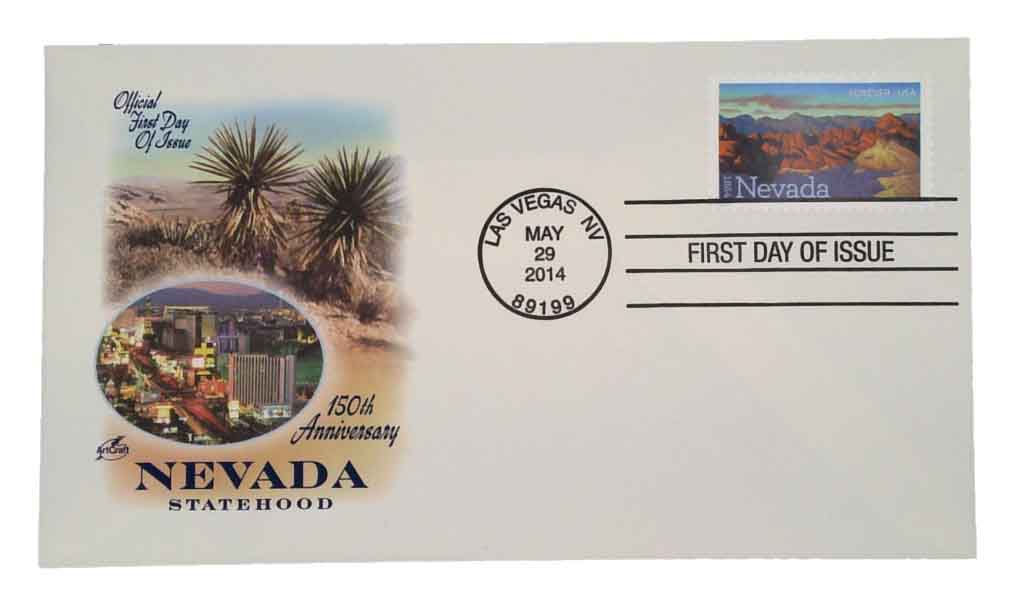 4907 - 2014 First-Class Forever Stamp - Statehood: Nevada ...