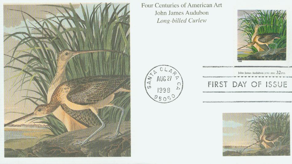3236e - 1998 32c Four Centuries of American Art: John James Audubon ...