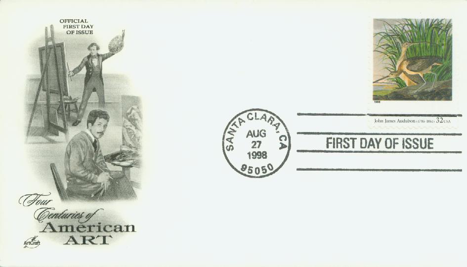 3236e - 1998 32c Four Centuries of American Art: John James Audubon ...