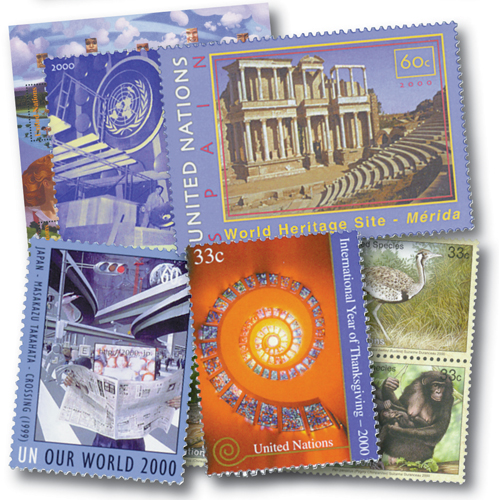 UNYS2000 - 2000 United Nations New York Year Set - Mystic Stamp Company