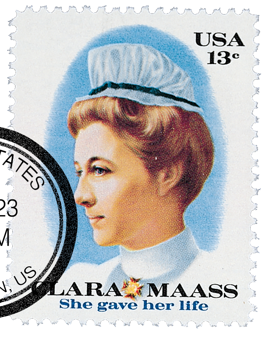 1699 - 1976 13c Clara Maass - Mystic Stamp Company