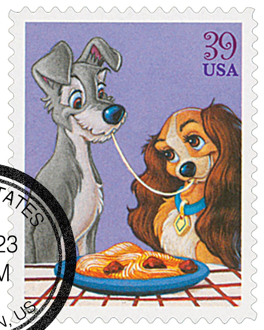 4028 - 2006 39c The Art of Disney Romance: Lady and the Tramp - Mystic ...